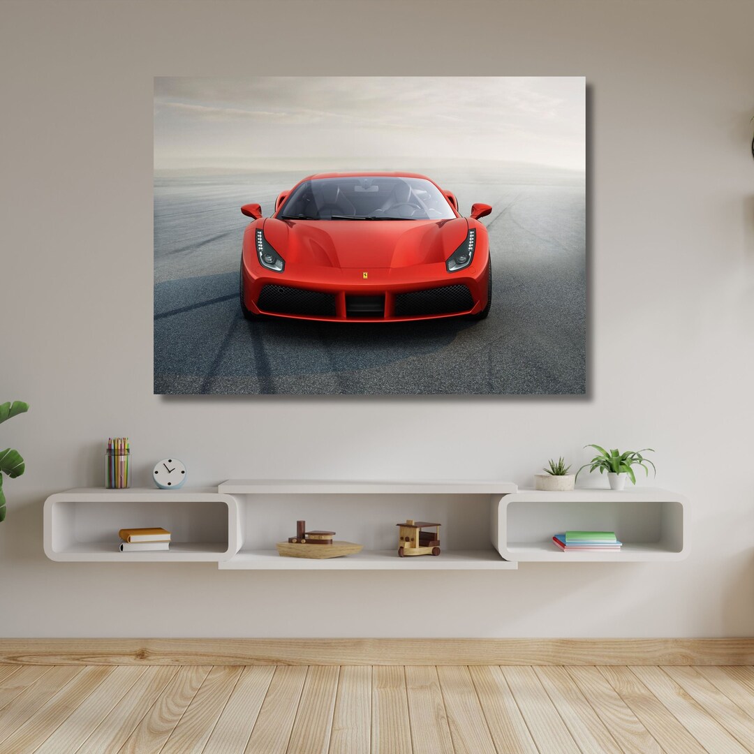 Ferrari Canvas,ferrari Poster,kids Room Decor,garage Decor,christmas ...