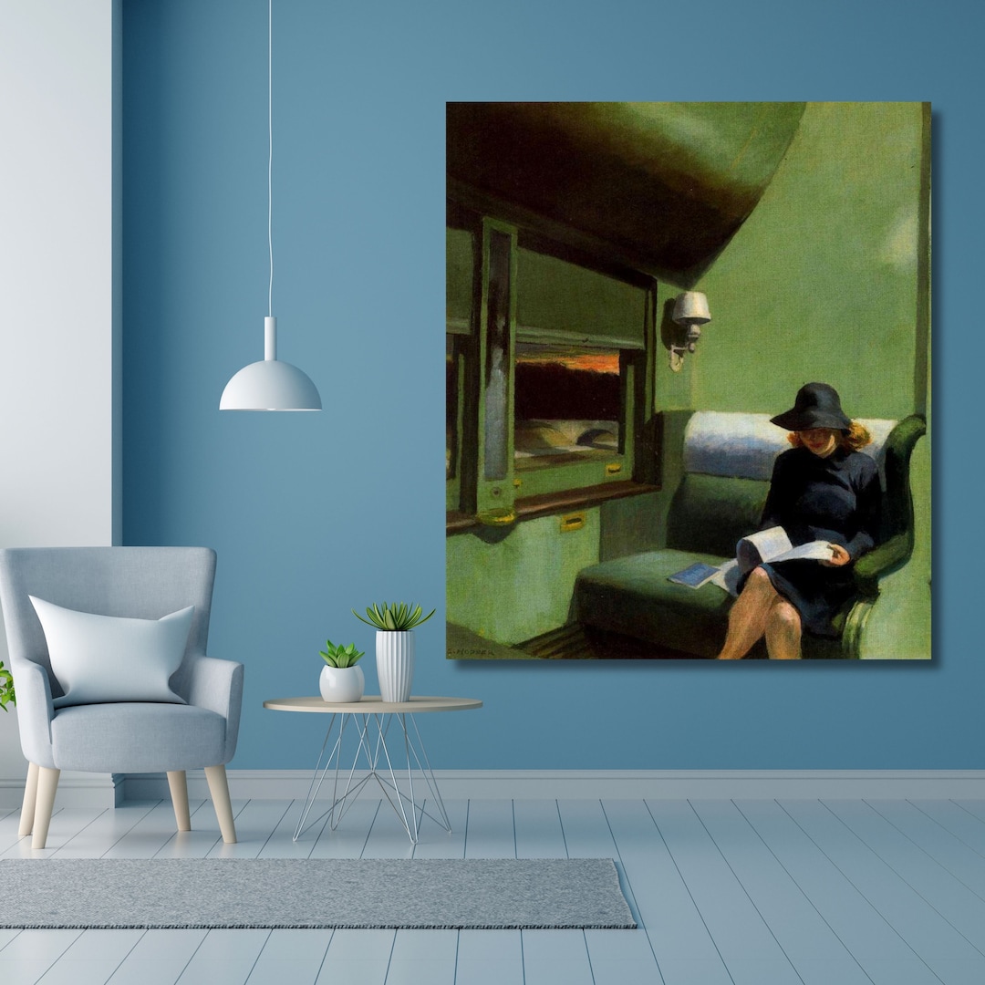 Edward Hopper Print, Compartment C Car 193 by Edward Hopper Modern Wall ...