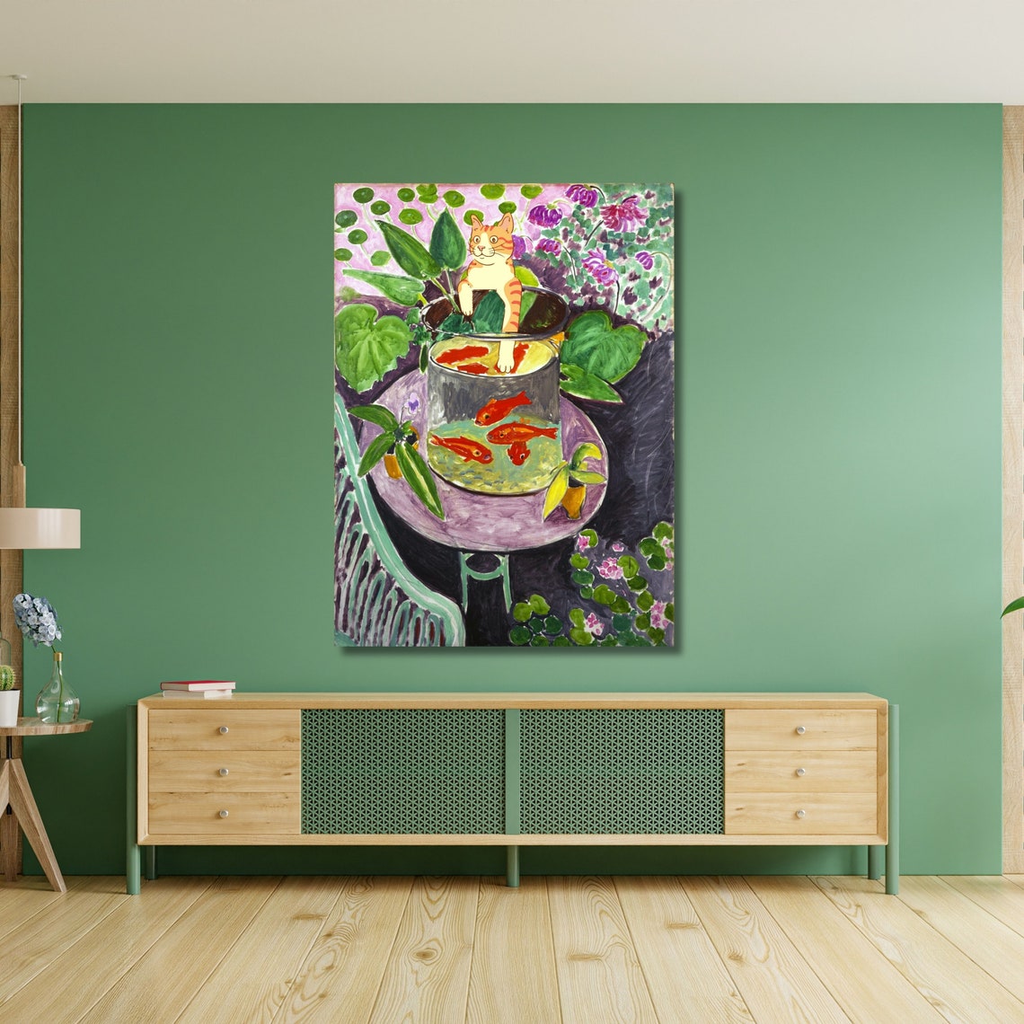 Henri Matisse Style Goldfish Canvas,goldfish in a Fish Tank,goldfish ...