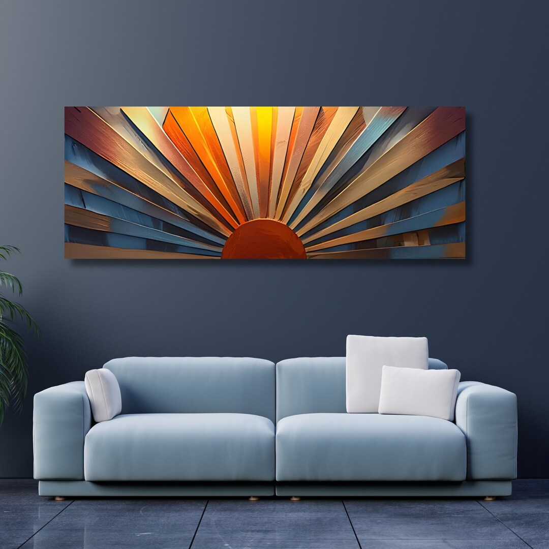 Panoramic Sunrise Canvas Wall Art,bedroom Decor,home Decor,long ...