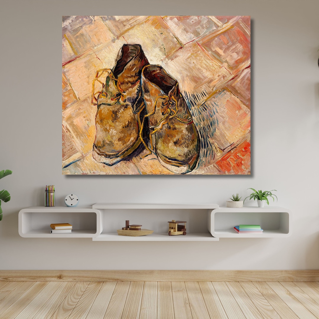 Vincent Van Gogh Shoes (1888) Canvas Gallery Wrapped or Framed Giclee ...