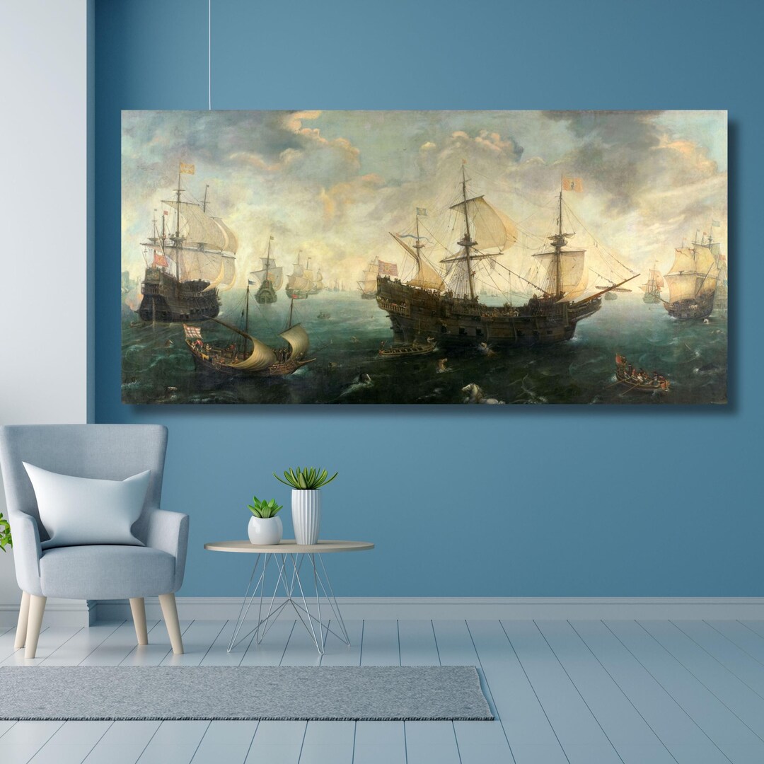 Sailing Ship Canvas,ship Poster,coast Print,living Room Decor,bedroom ...