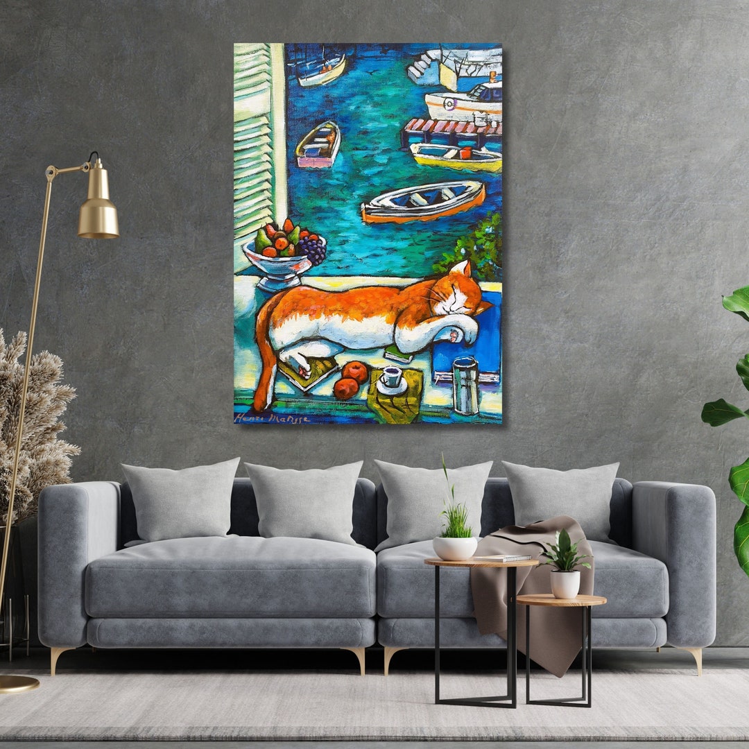 Henri Matisse Cat Poster,matisse Wall Art,living Room Decor,kids Room ...