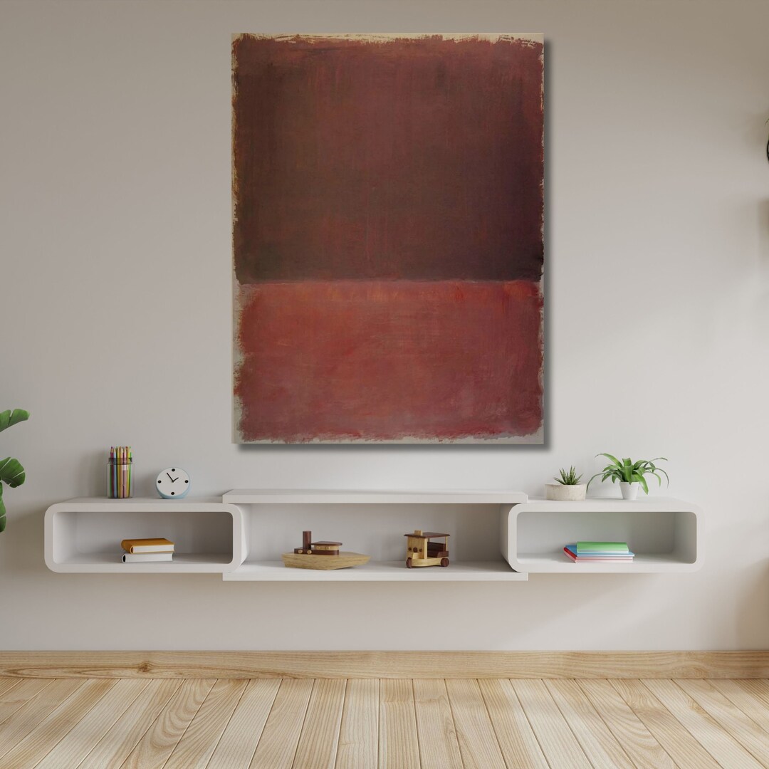 Rothko Canvas,light and Dark Brown Rothko,living Room Decor,home Decor ...