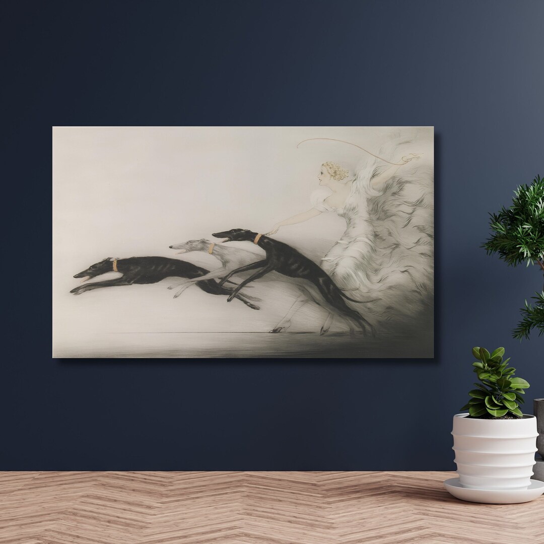 Speed by Louis Icart Canvas Art,gallery Wrapped Giclee Print Art,wall ...