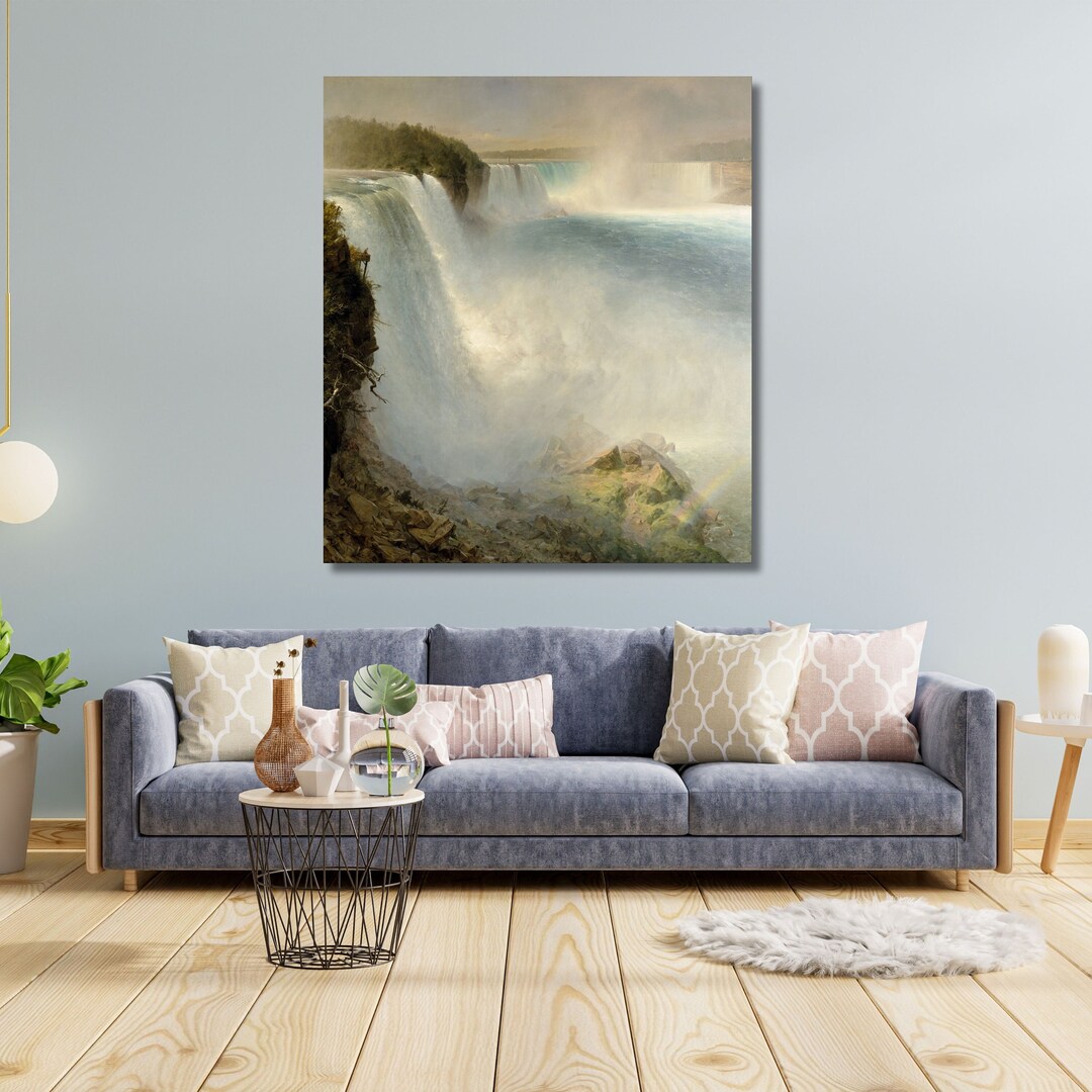 Frederic Edwin Church-niagara Falls From the American Side,canvas Wall ...