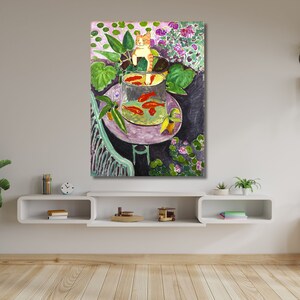 Henri Matisse Style Goldfish Canvas,goldfish in a Fish Tank,goldfish ...
