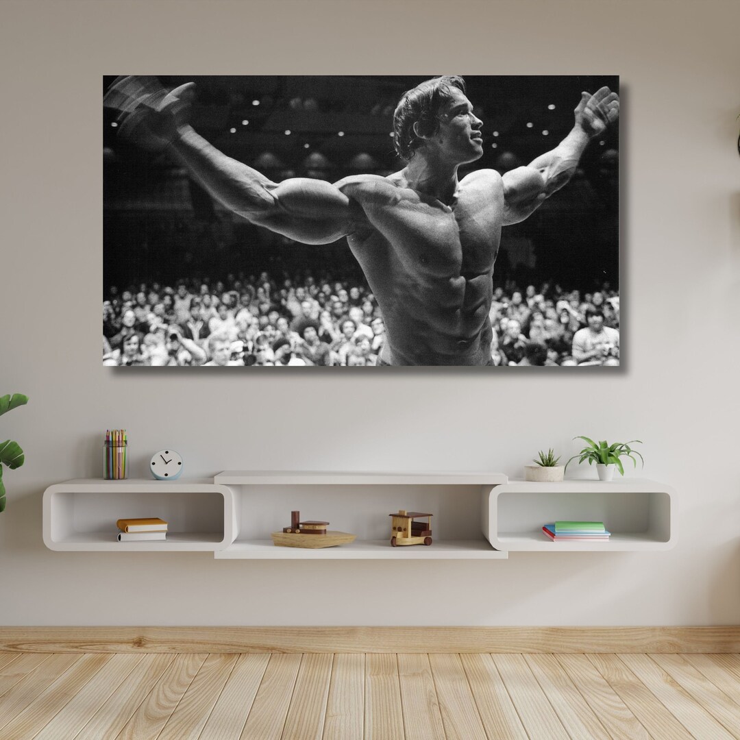 Arnold Schwarzenegger Canvas Wall Art,motivation Poster,gym Wall Decor ...