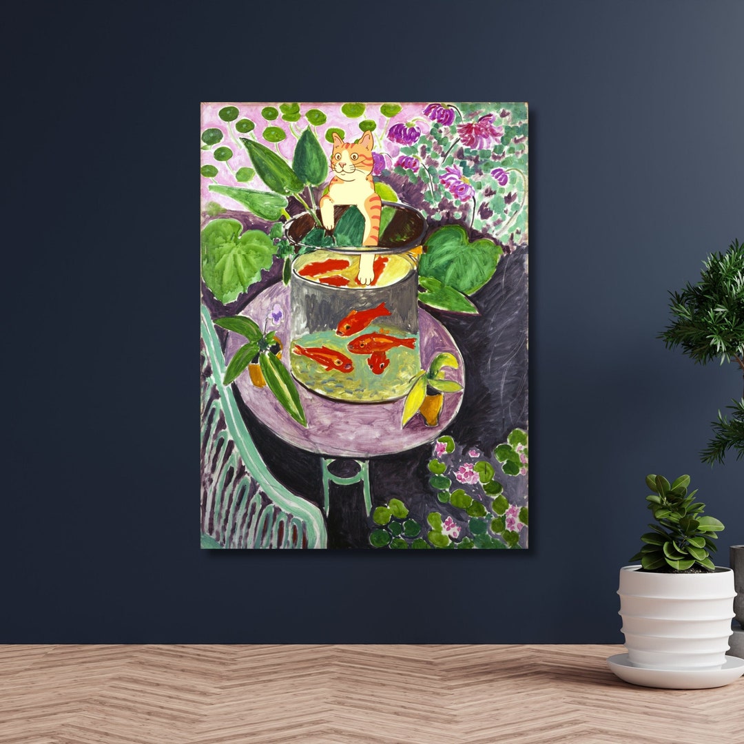 Henri Matisse Style Goldfish Canvas,goldfish in a Fish Tank,goldfish ...