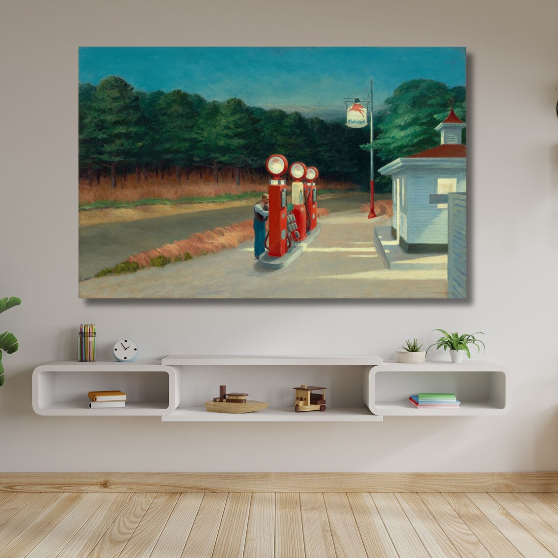 Edward Hopper Gas Station Print, Edward Hopper Wall Art, Exhibition ...