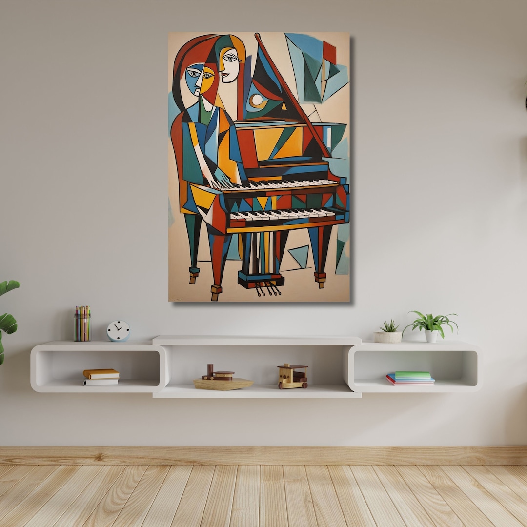 Piano Cubist Art,pablo Picasso Cubist Art,picasso Poster,modern Fine ...