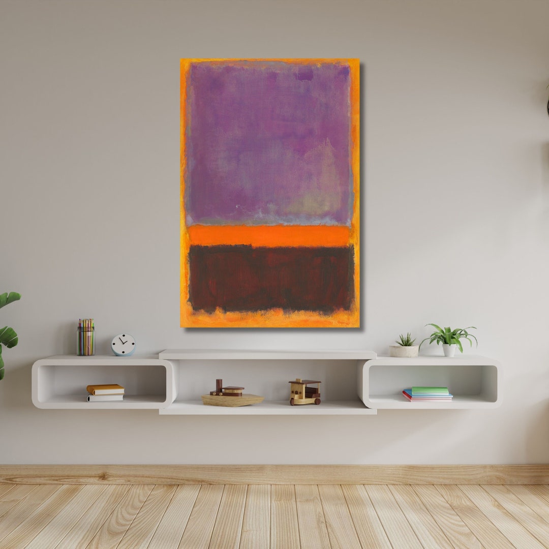Rothko Canvas,purple-orange-brown Rothko,rothko Poster,wall Art,modern ...