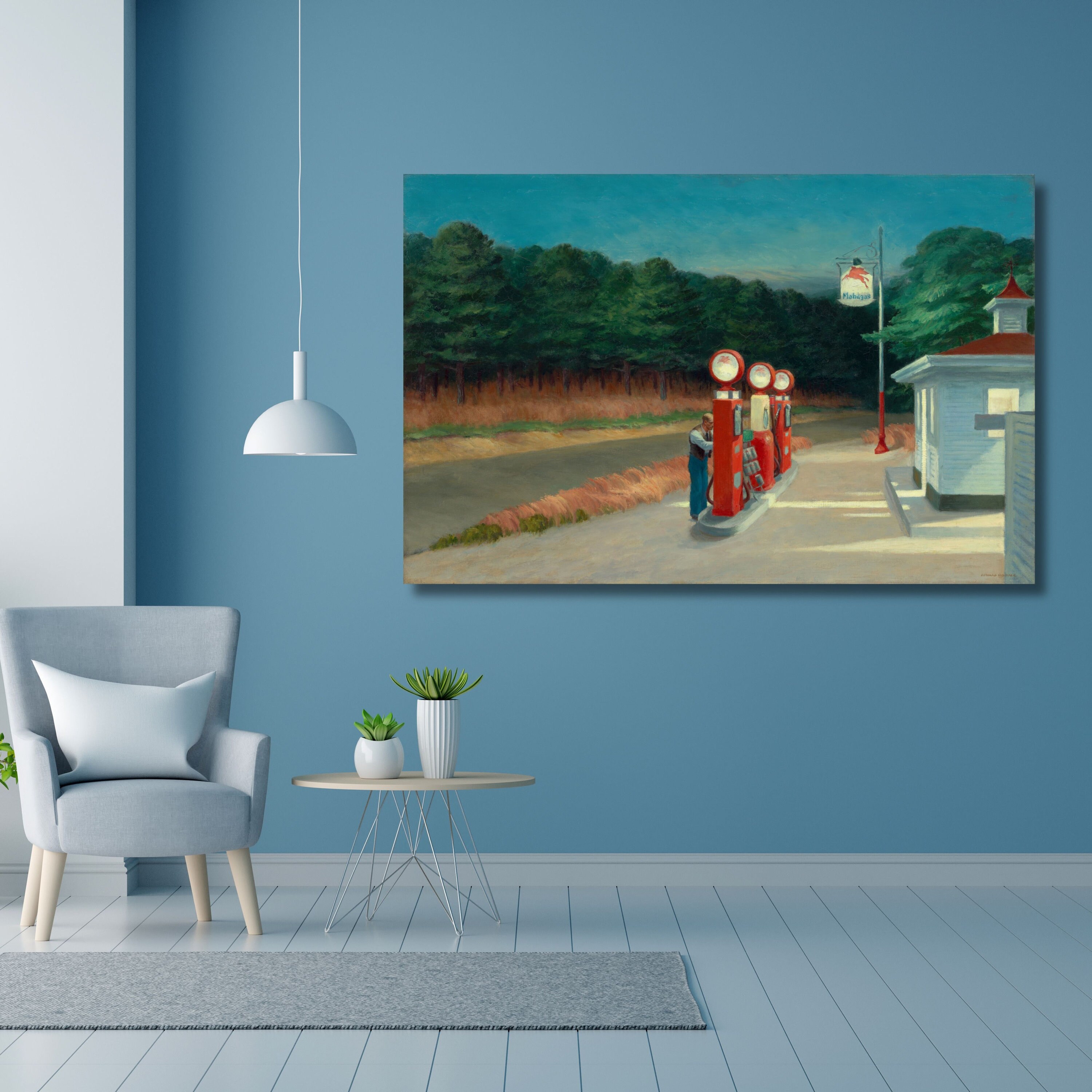 Edward Hopper Gas Station Print, Edward Hopper Wall Art, Exhibition ...