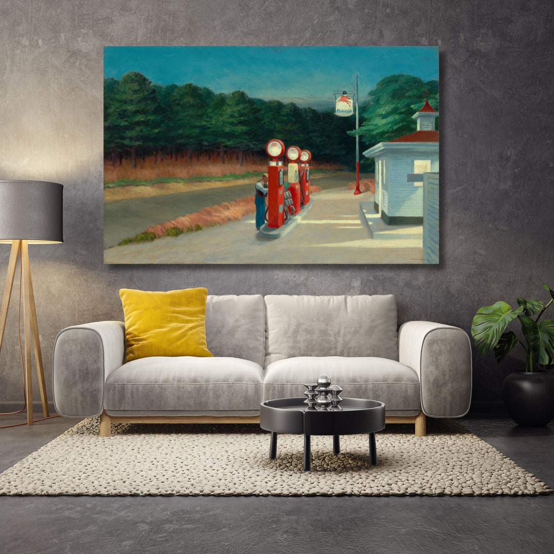 Edward Hopper Gas Station Print, Edward Hopper Wall Art, Exhibition ...
