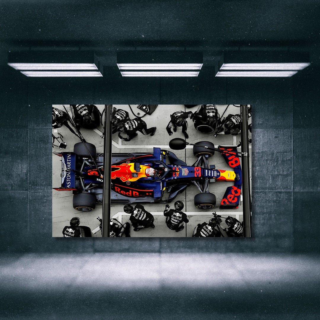 Max Verstappen Canvas Wall Art,max Verstappen Pit Stop Print,max ...