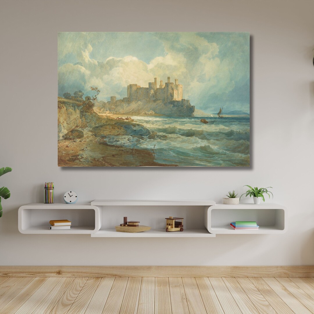 Conway Castle North Wales by Joseph Mallord William Turner Canvas ...