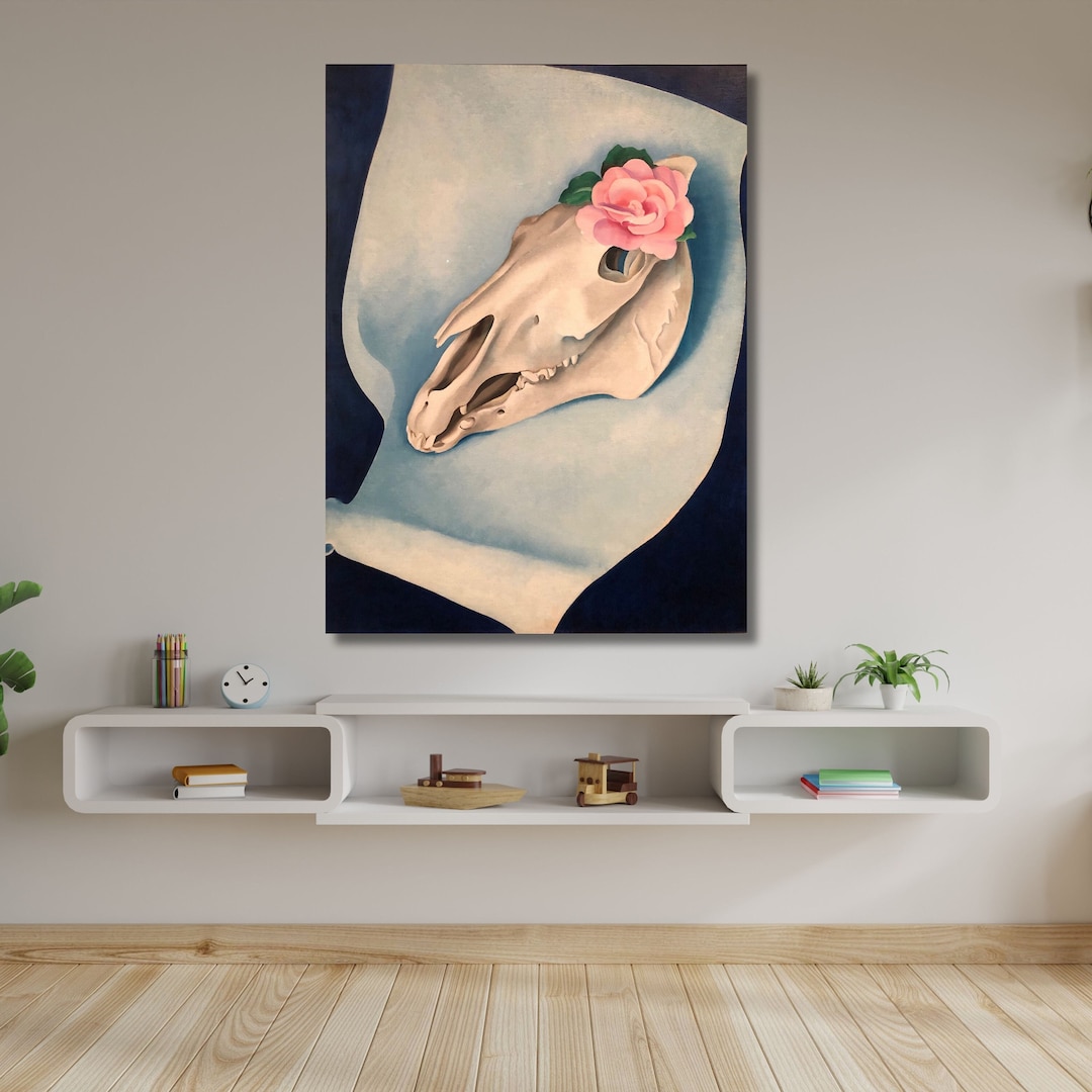 Georgia O'keeffe Horse Print, Georgia O'keefe Poster,large Canvas Wall ...