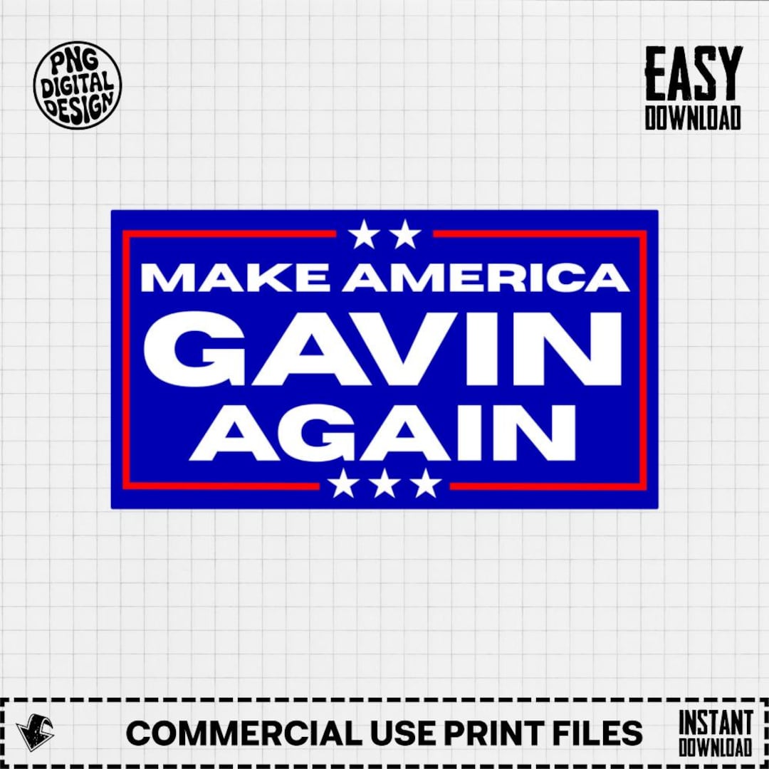 Make America Gavin Again Png, MAGA Png, Gavin Newsom Png, Newsom 2028 ...