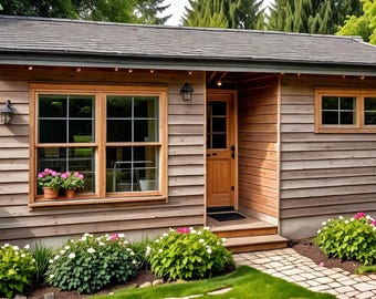 Two Bedroom Rustic Contemporary ADU Construction Ready Floor Plans - Etsy