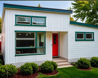 Two Bedroom Rustic Contemporary ADU Construction Ready Floor Plans - Etsy