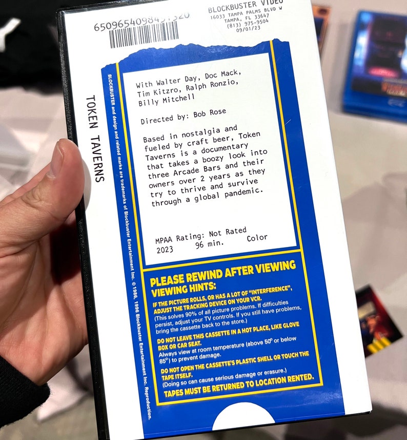 Blockbuster VHS of "token Taverns: an Arcade Bar Documentary" - Etsy