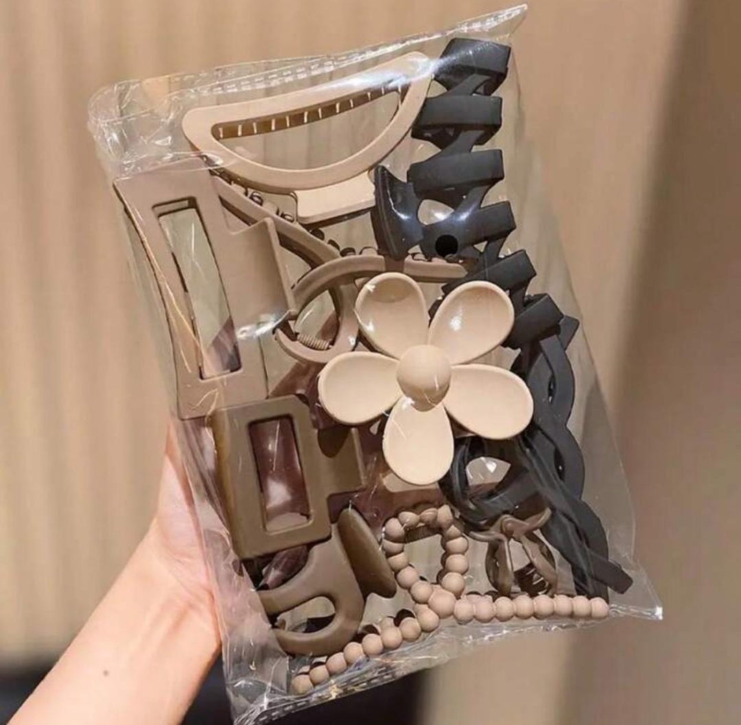 10 PC Neutral Claw Clip Pack - Etsy