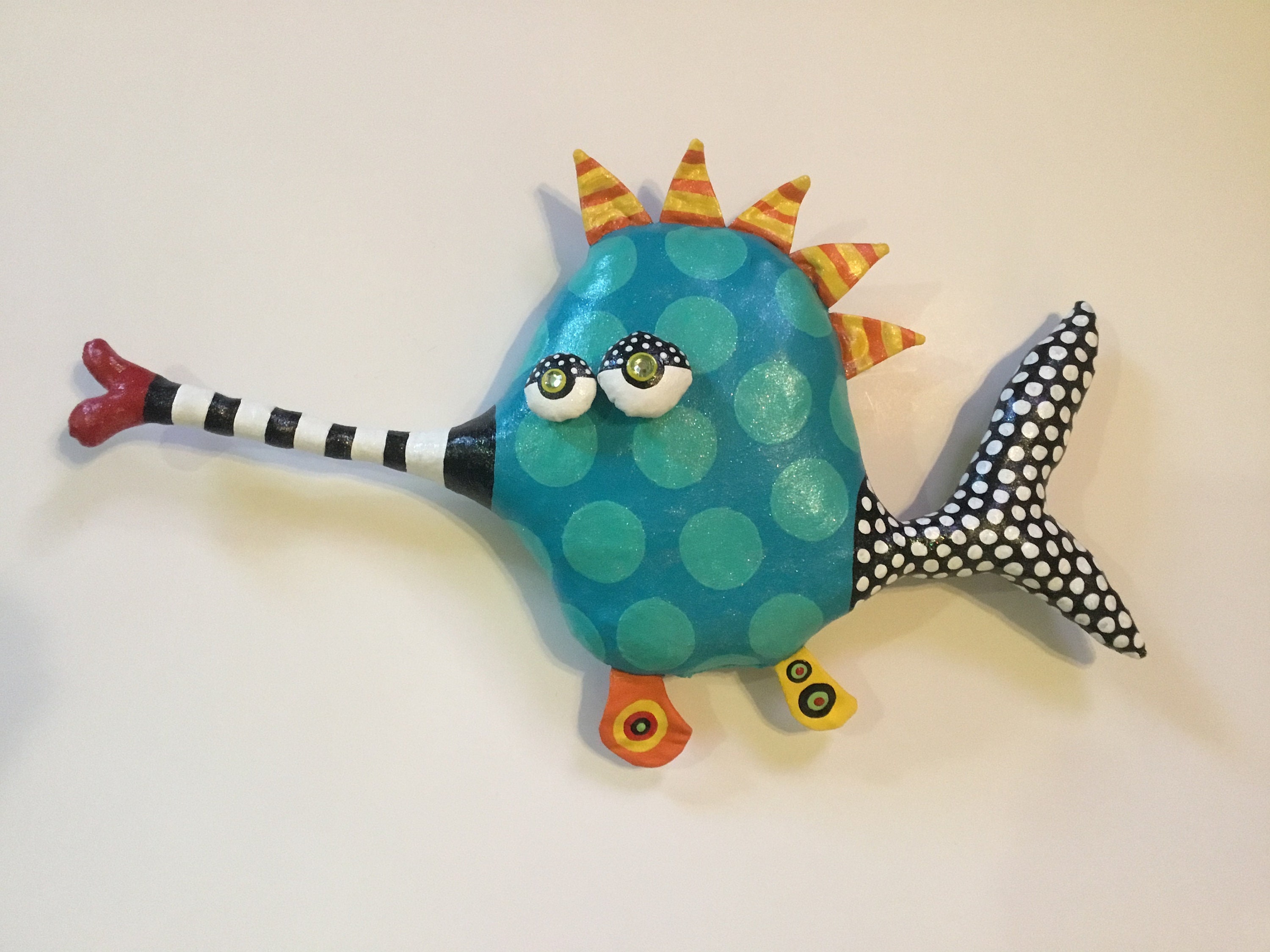 Long Nose Kissy Fish Soft Sculpture - Etsy