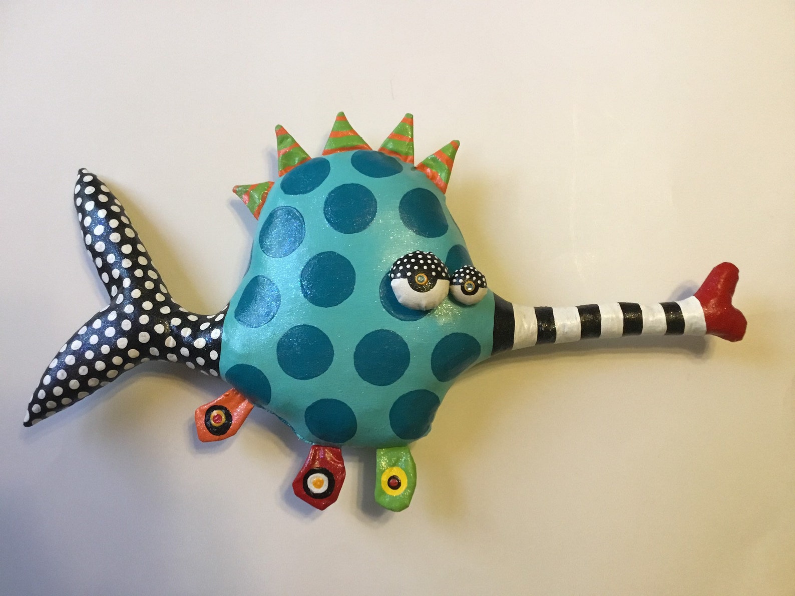 Long Nose Kissy Fish Soft Sculpture - Etsy