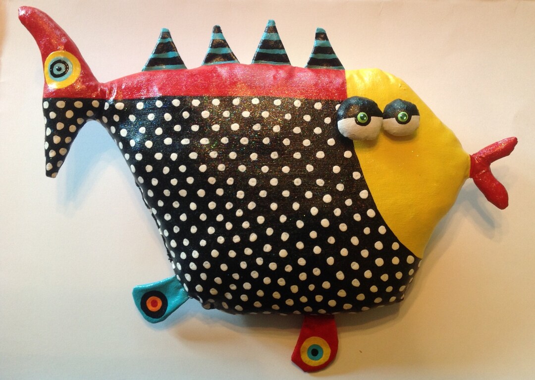Kissy Fish Soft Sculpture - Etsy