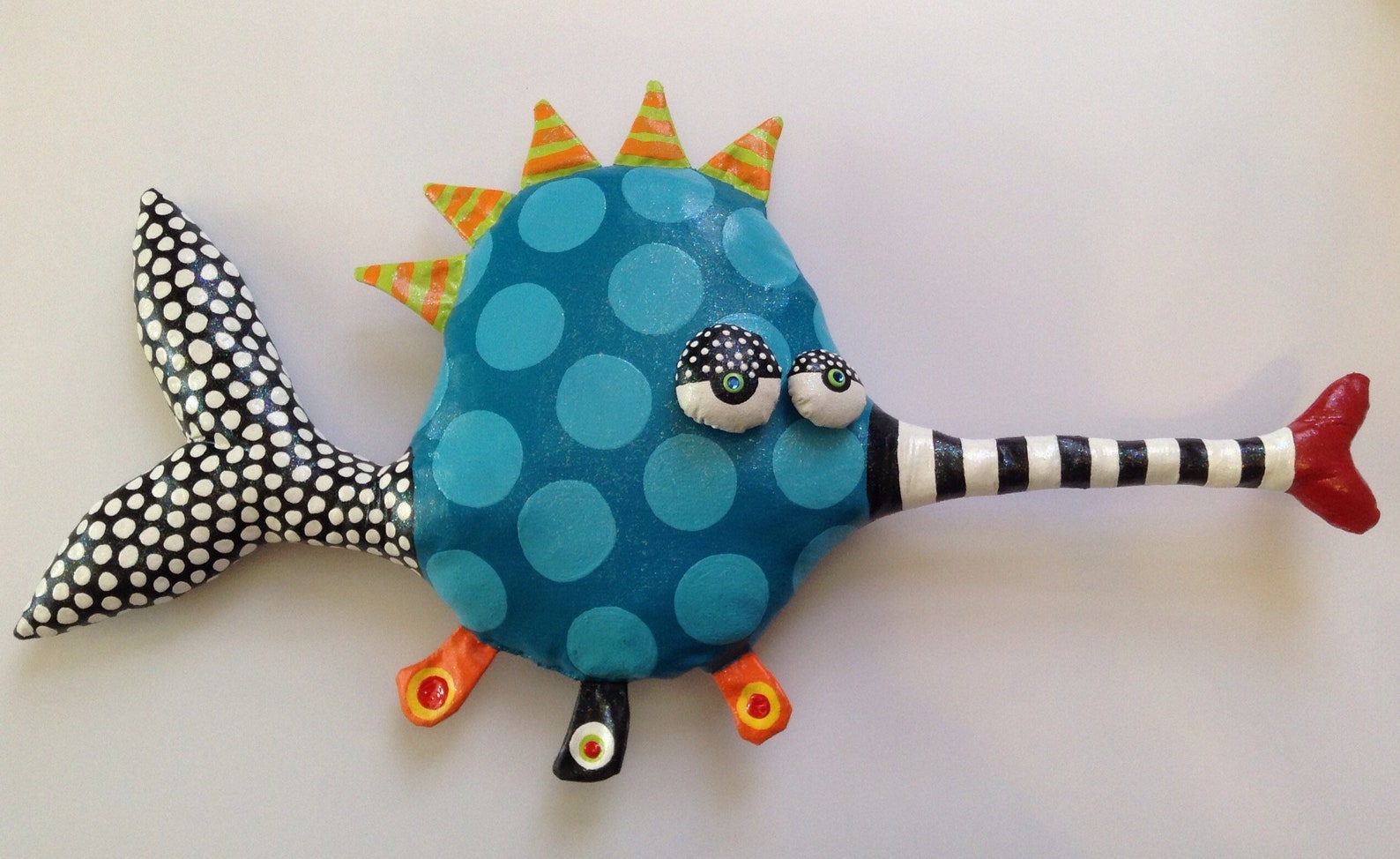 Long Nose Kissy Fish Soft Sculpture - Etsy