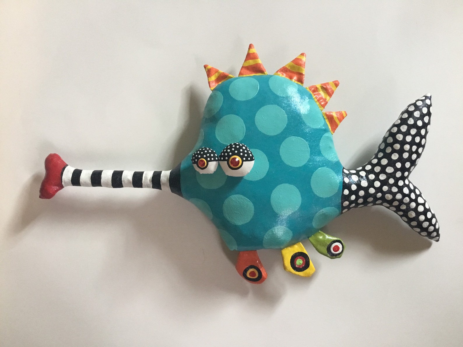 Long Nose Kissy Fish Soft Sculpture - Etsy