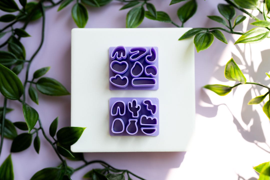 Organic Slab Pattern Clay Cutter Bundle Jewelry Making Tools for ...