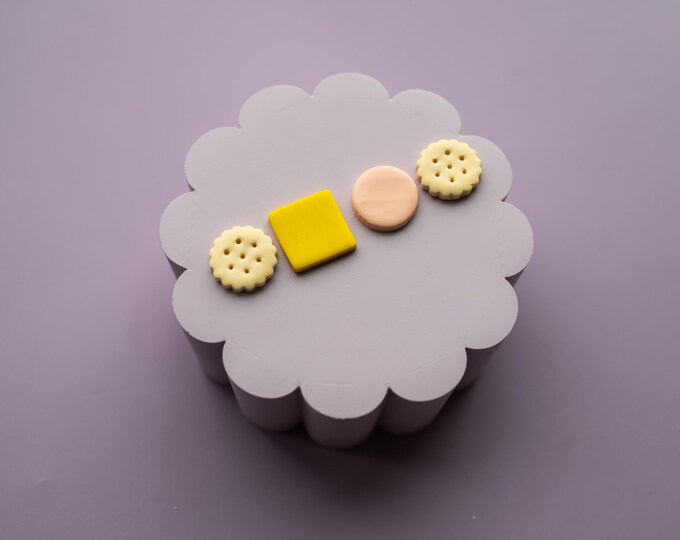 Lunchable Turkey Cheese Cracker Clay Cutter | Nostalgic Snack-inspired ...