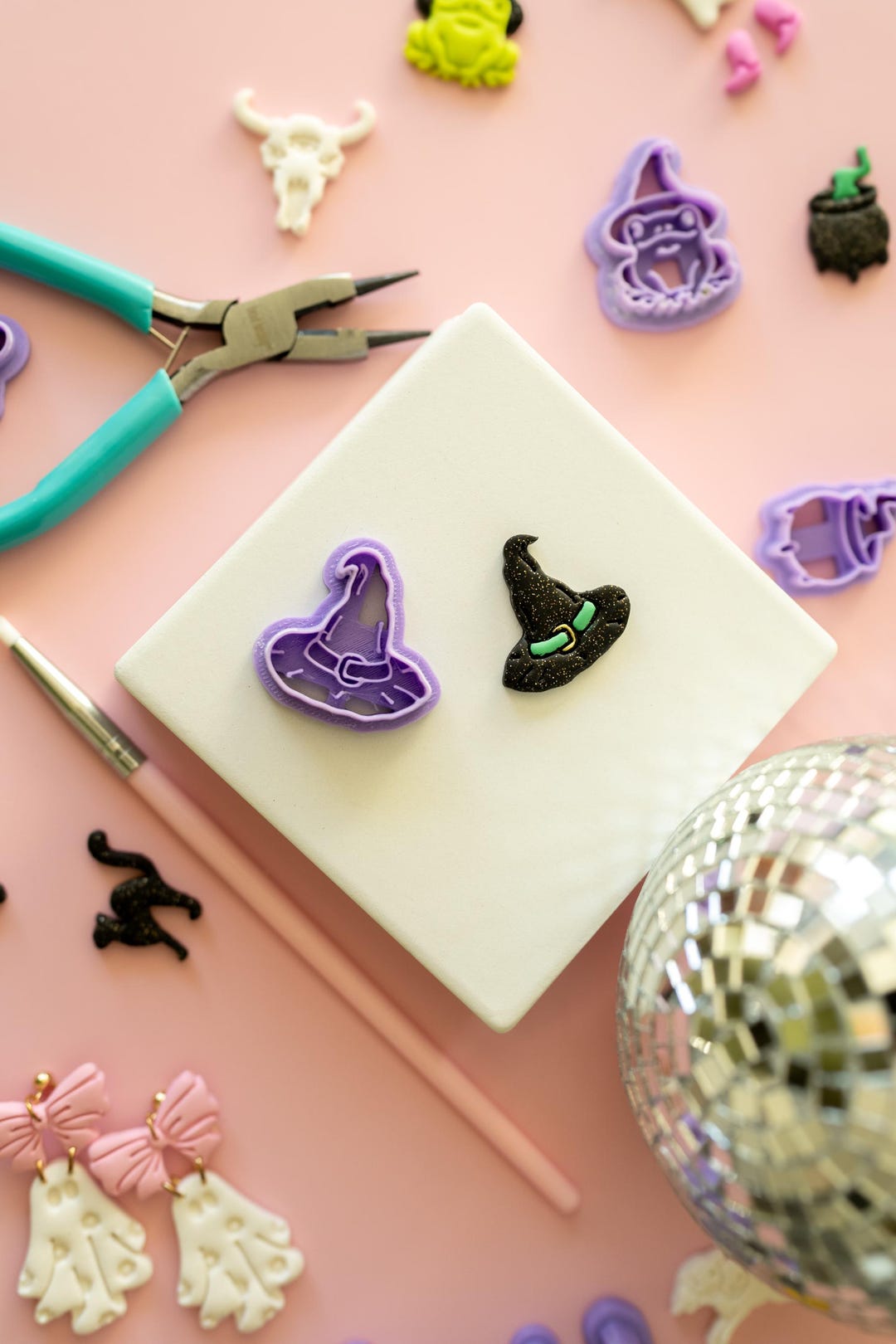 Witch Hat Clay Cutter Halloween Polymer Clay Cutter for Spooky Dangle ...