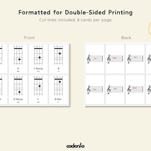 Violin Note Learning Flashcards | Printable Music Note Cards | First ...