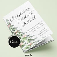Printable Music Program Template | Student Recital | Piano Recital ...