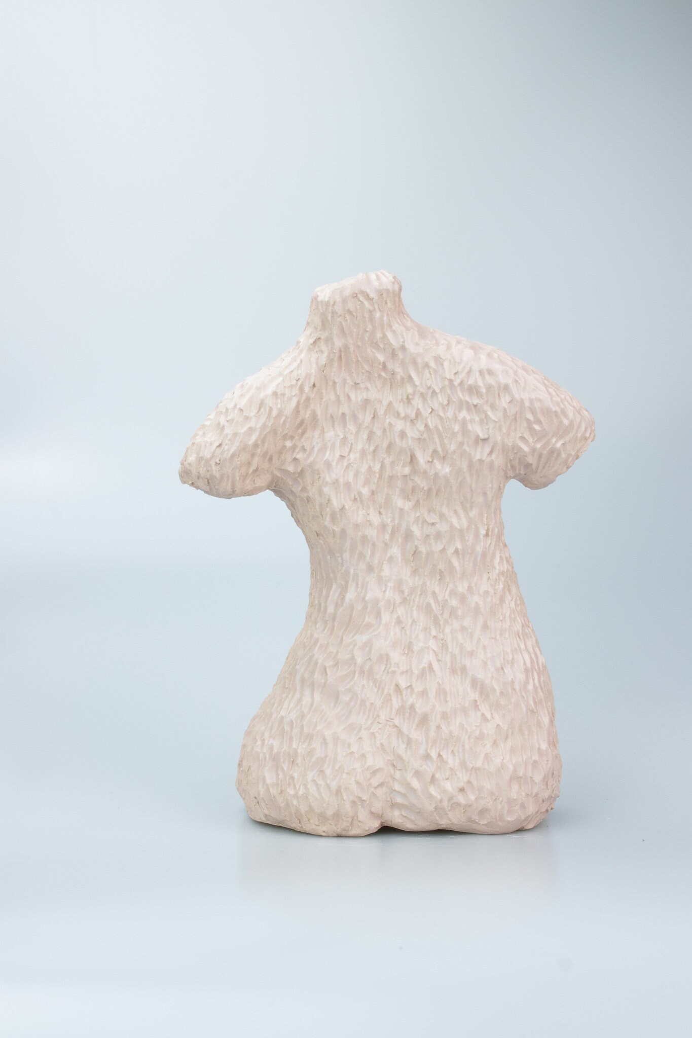 Large Torso Figurine Body Sculpture Pottery Home Decor Salmon Pink - Etsy