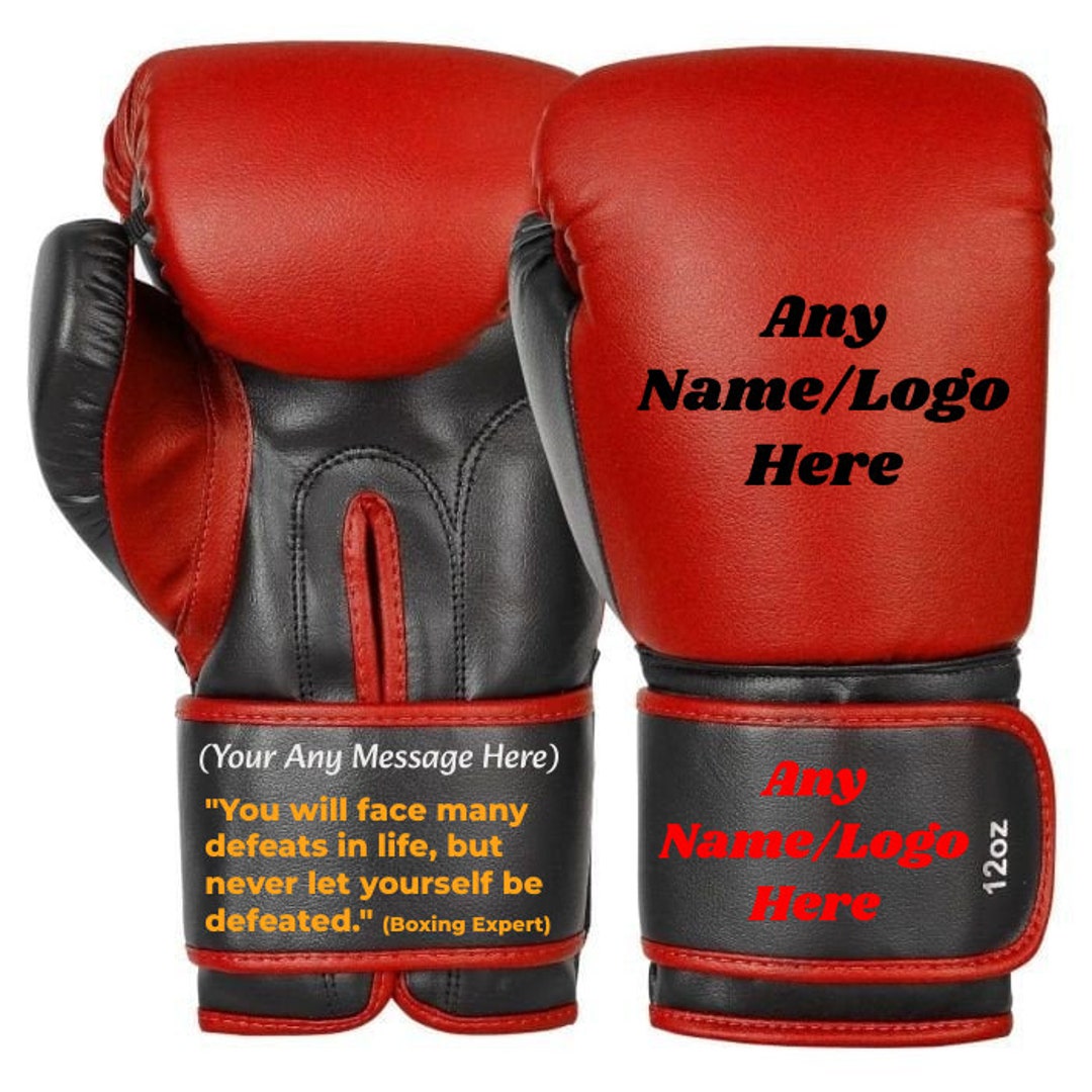 Personalized Youth/adult Boxing Gloves, Custom Name/logo Printed ...