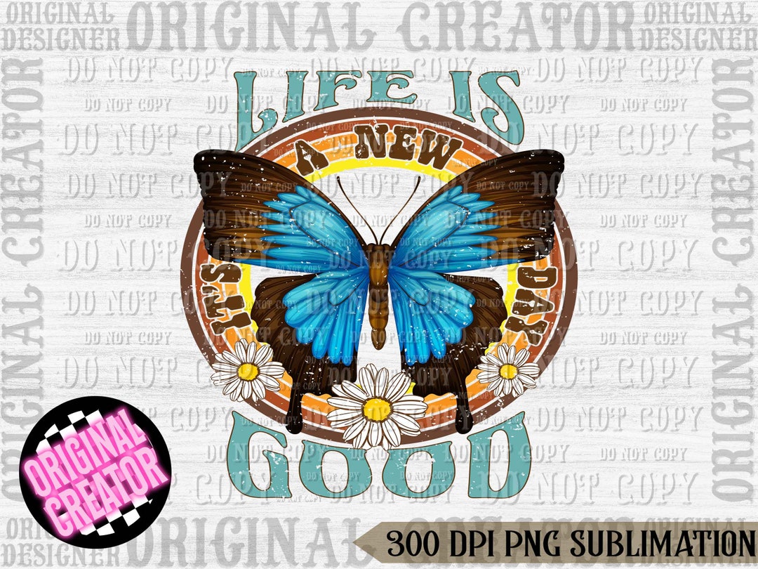 Life is Good Png, Retro Sublimations, Designs Downloads, Vintage ...