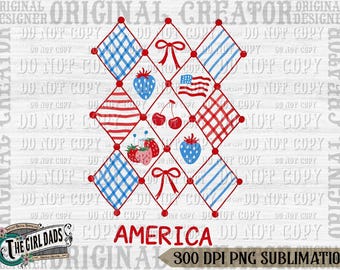 Cherry Coquette Png, Cherry Usa Png, America Png, 4th of July Png, 4th ...