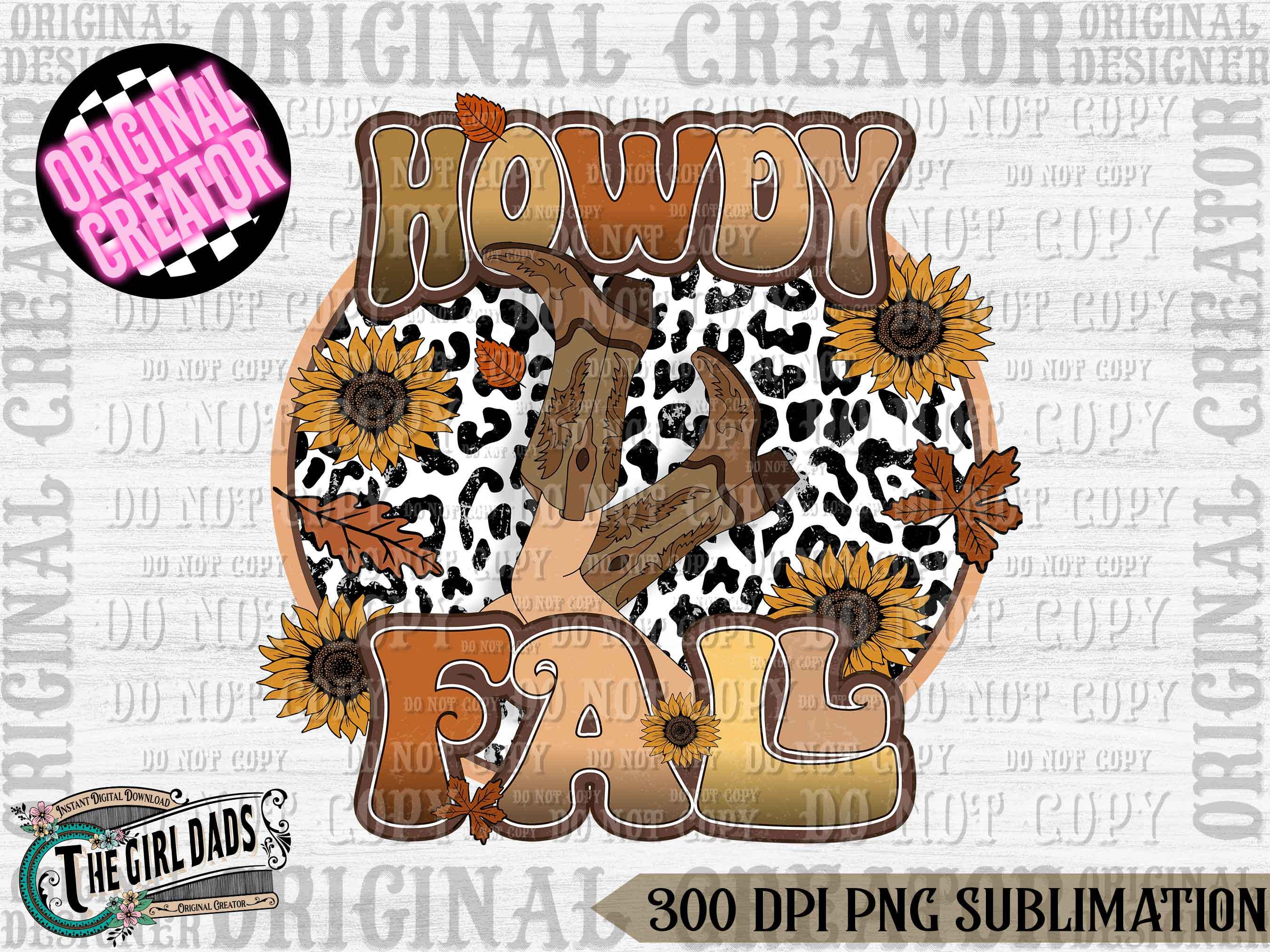 Howdy Fall Png, Howdy Fall Png, Fall Png, Western Fall, Western Pumpkin ...