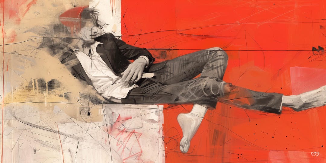 Modern Abstract Art. Human Figure - Etsy