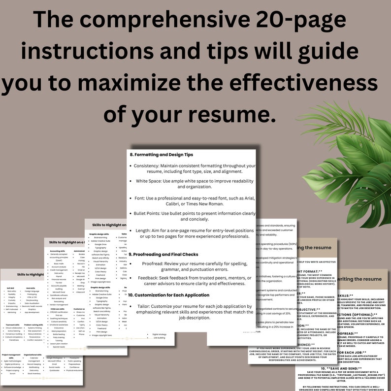 PROFESSIONAL Modern Resume Template for Microsoft Word Instant Download ...