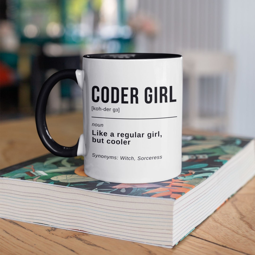 Coder Girl Mug for Software Engineer Gift for Programmer Mug for ...