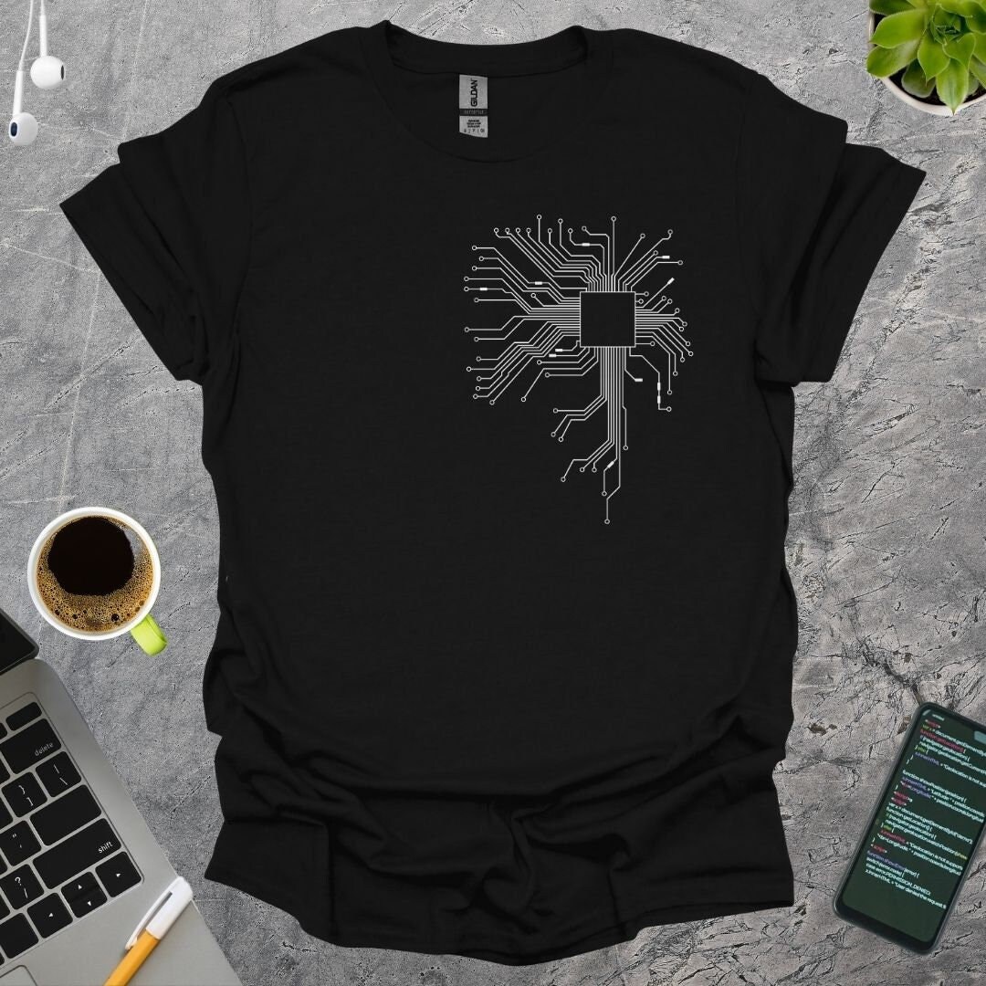 CPU Heart Minimalistic Programmer Shirt for Software Developer and ...