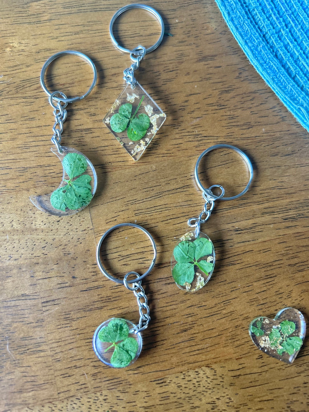 Four-leaf Clover Keychain - Etsy