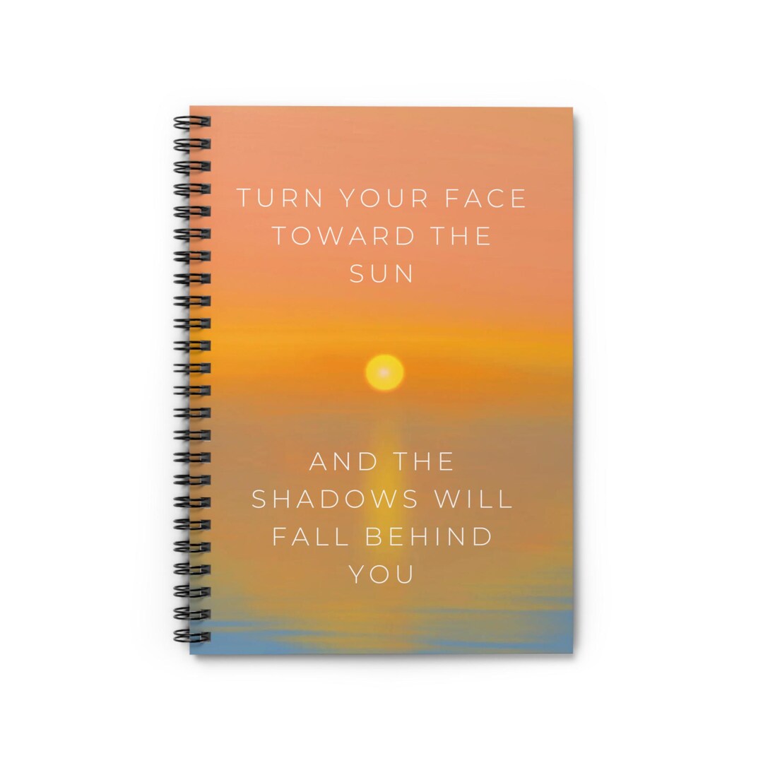 Sunrise Quote Spiral Notebook, Inspirational Journal - Etsy