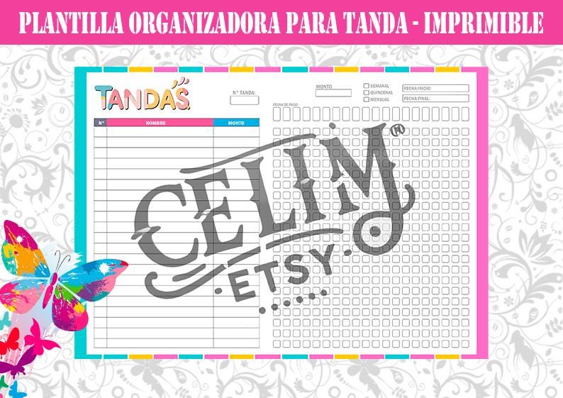 Plantilla Organizadora Tanda | Contrata | Ahorro Comunitario ...