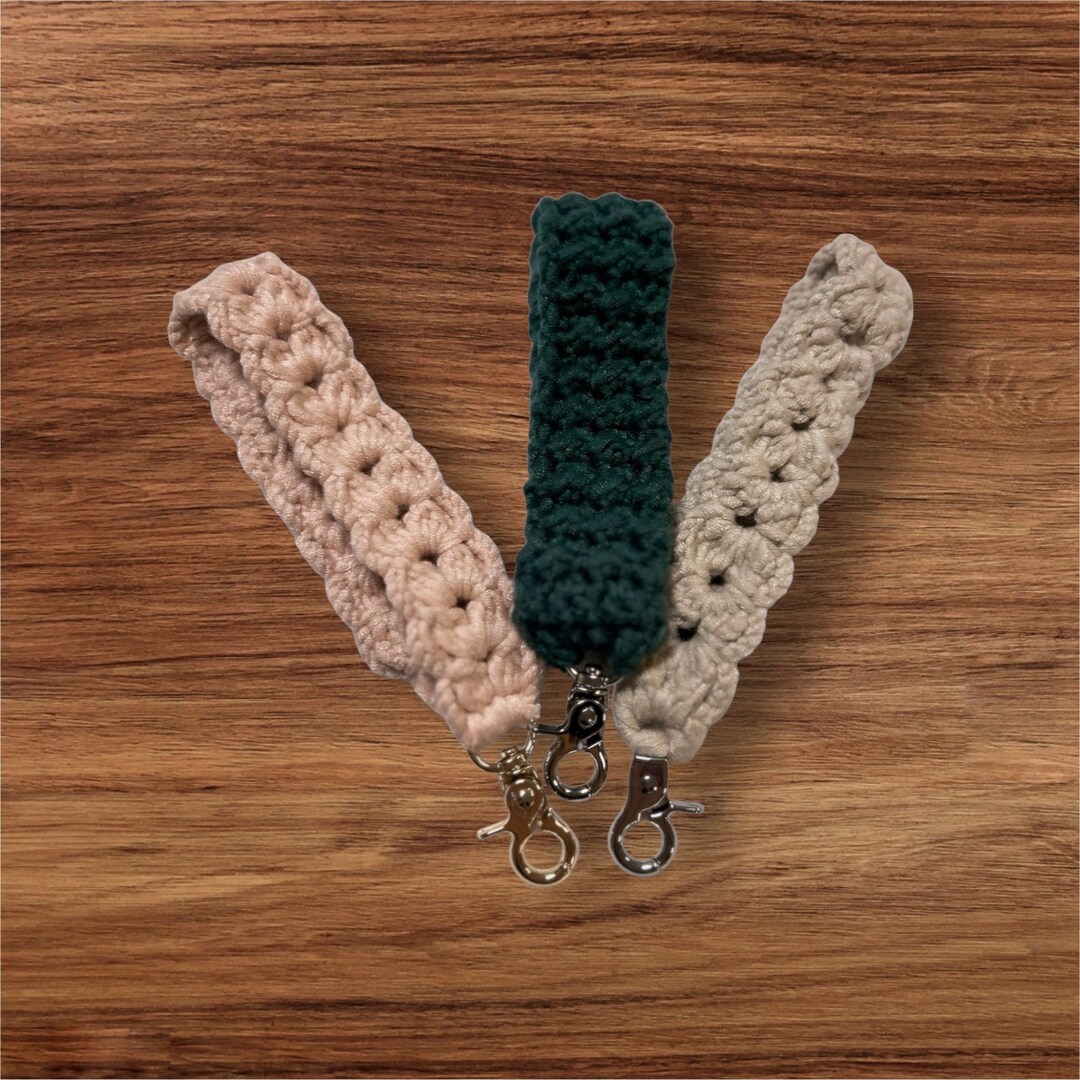 Crochet Key Fob, Artsy Arthurs, Wristlet Key Fob, Boho Key Fob, Crochet ...