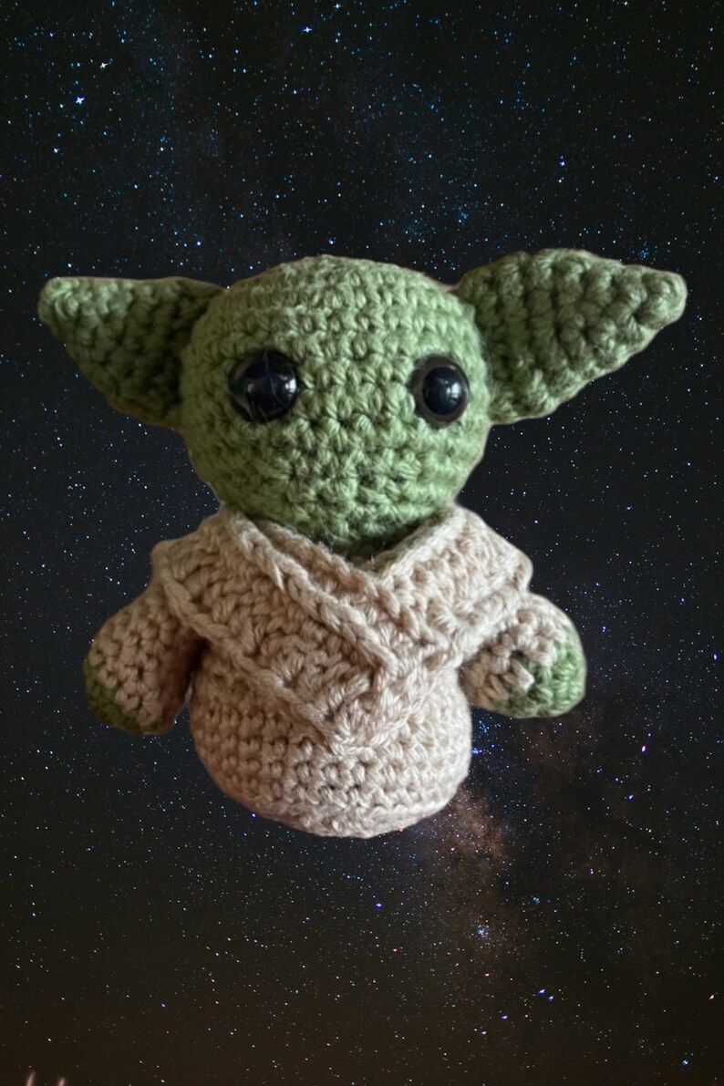 Crochet Baby Yoda Stuffie, Baby Yoda Galactic Guardian Crochet ...